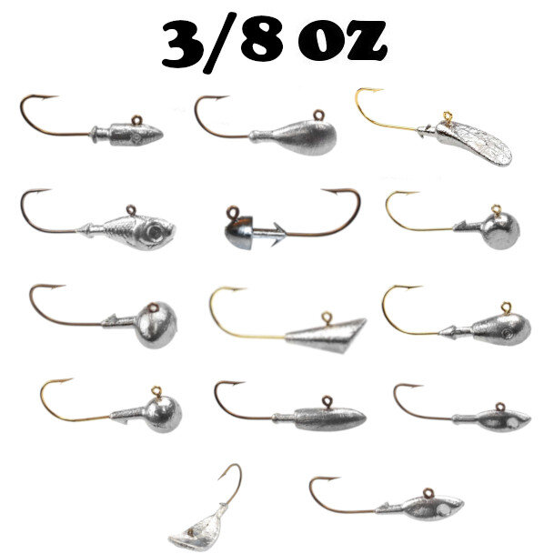 3/8oz Aberdeen 1X Strong Jig Heads » C&B Custom Jigs